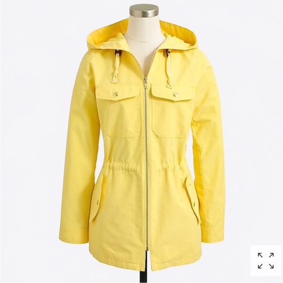 J. Crew | Jackets & Coats | J Crew Womens Anorak In Lemon | Poshmark